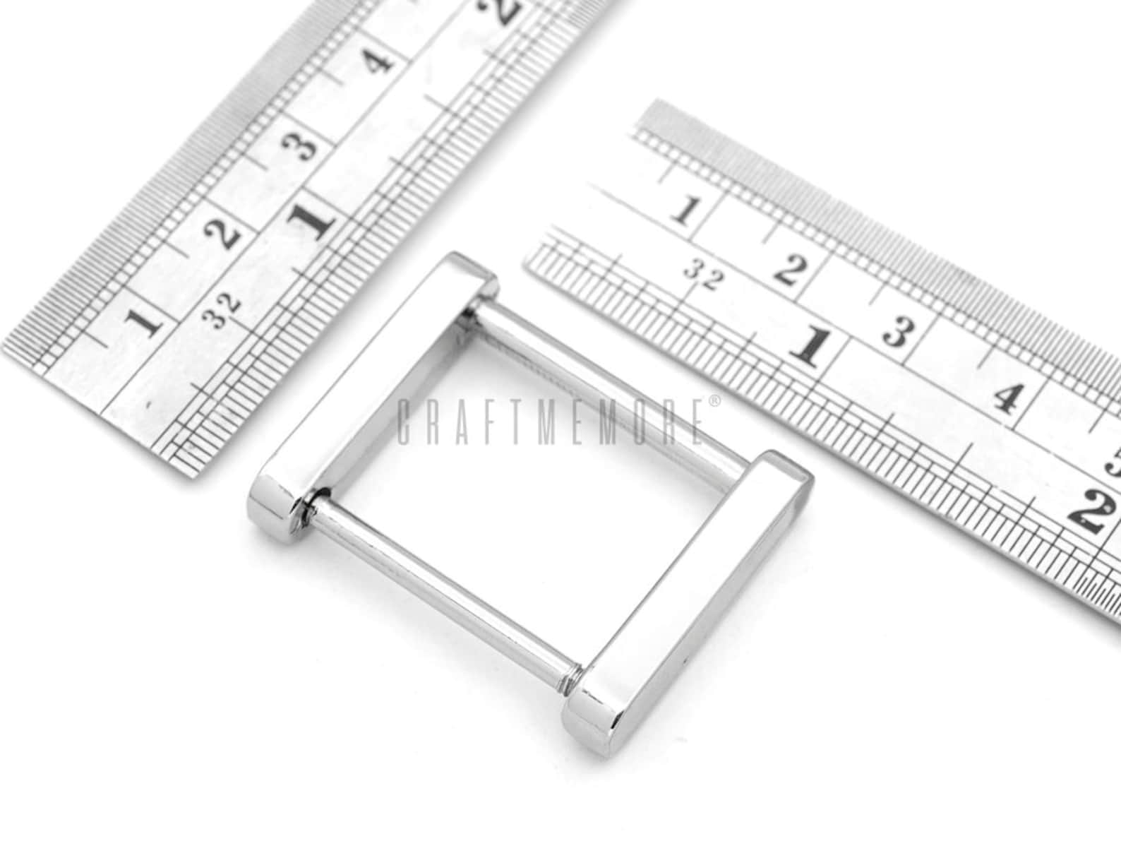 4pack Multi-size Rectangle Screw Rings Buckle Strap Connector ...