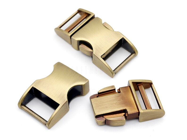 5pcs 1/2 Inch Metal Curved Side Release Buckle Clip Lock for Belt Strap ...