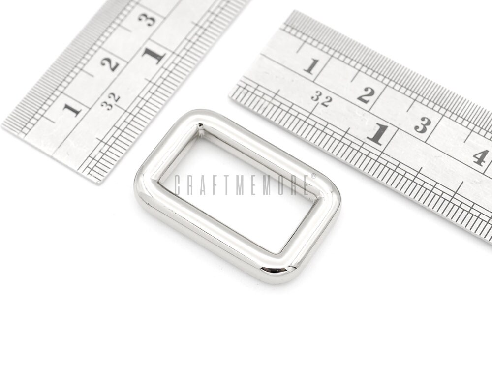 6pcs 3/4 1 Rectangular Ring Metal Loop Slide | Etsy