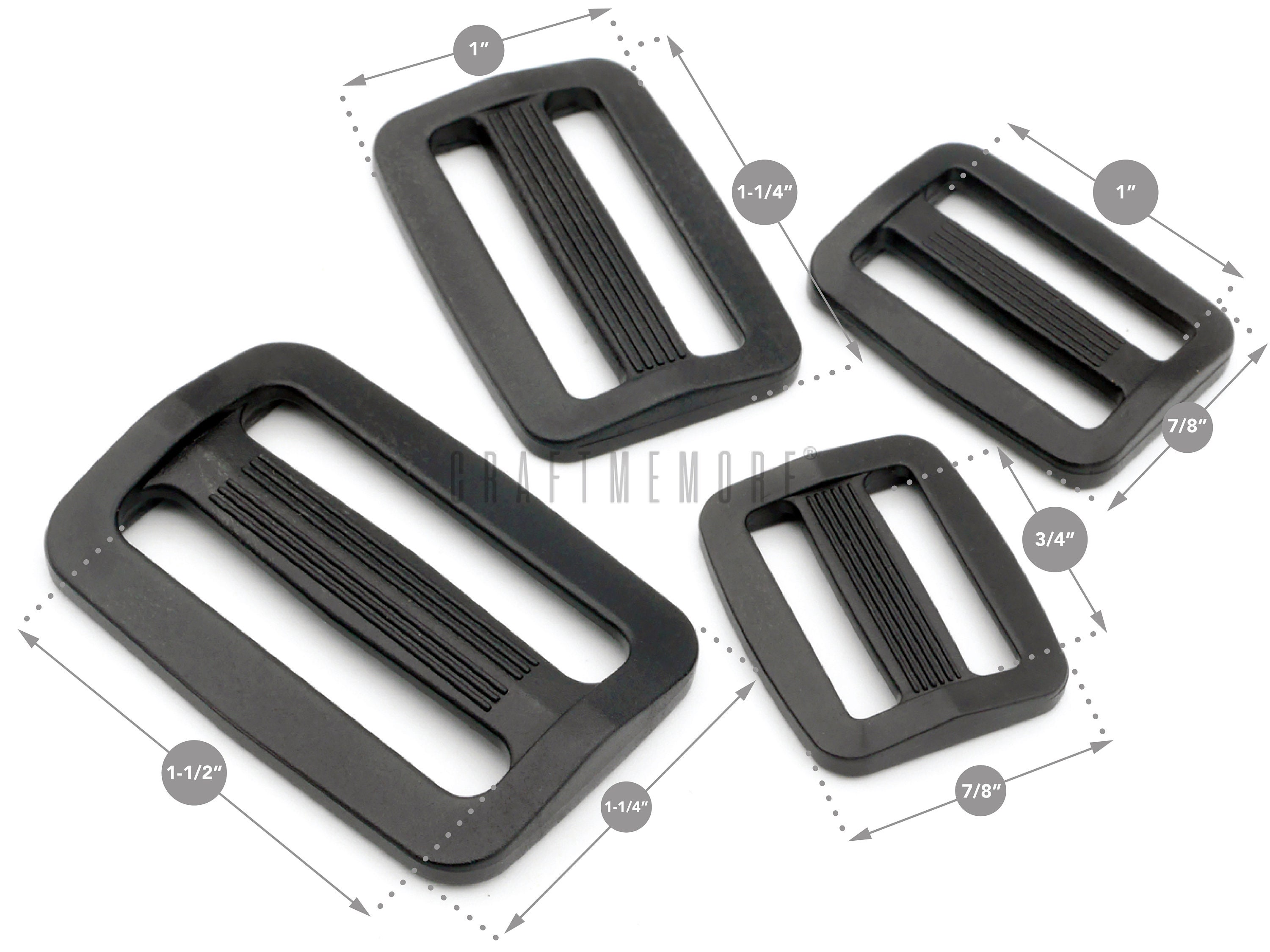 Plastic Slide Buckle Rectangle Ring Triglide Slider Loop Belt | Etsy