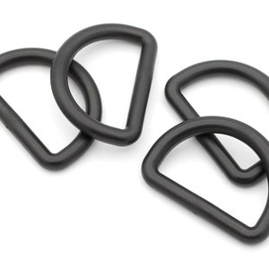 Plastic D-ring Quality Black D Rings Loop for Belts Bags Purse Handle ...