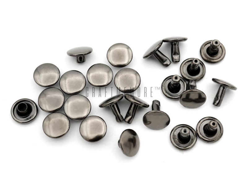 12mm Double Cap Rivets Stud Round Rivet Fasteners for Leather - Etsy
