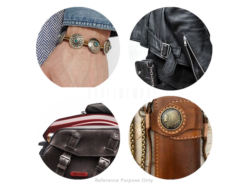 1 Inch Buffalo Concho Bison Bull Screw Back Concho Gaur Rodeo | Etsy