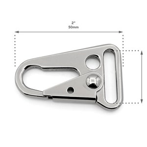 2pcs Metal Snap Hook Sling Clip Spring Gate Quick Release Carabiner ...