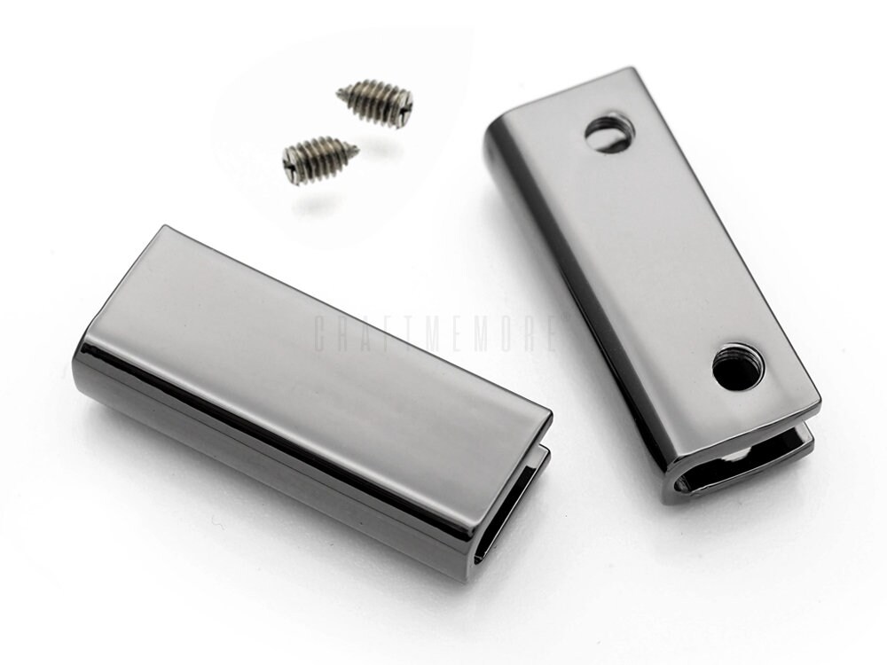 1 Inch Belt Tip Webbing Tip Screw in Strap End Caps DIY | Etsy