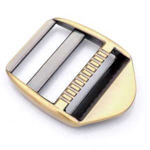 4pcs 1 Inch Metal Ladder Lock Tri-glide Tension Lock Slide Buckle for ...