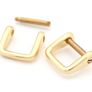 4pcs 5/8 Inch Rectangle Screw Rings Buckle Strap Handle Connector ...