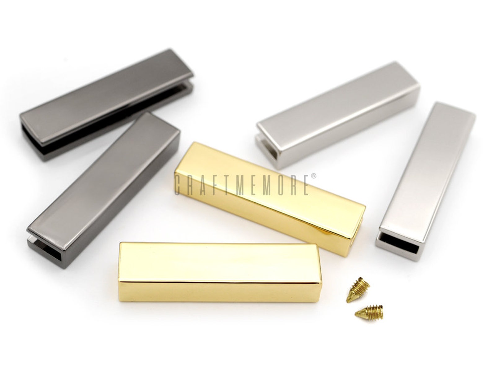 1-1/2inch Belt Tip Webbing Tip Screw in Strap End Caps DIY | Etsy