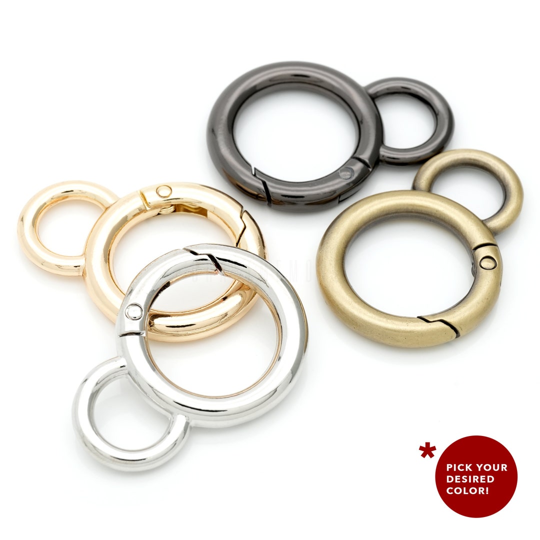 Round Push Gate Clasps Snap Hook Purse Belt Accessories 2 Pcs - Etsy