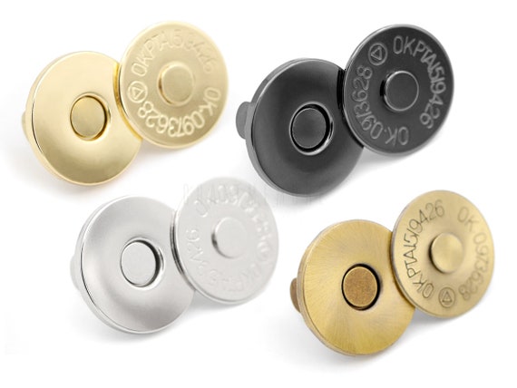 Thin Magnetic Snap Buttons Quality Strong Clasp for Purse - Etsy