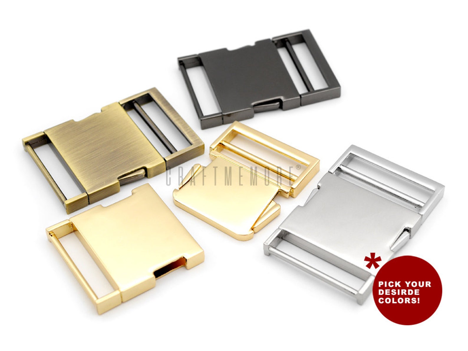 1pc Metal Quick Side Release Buckle Webbing Bag Clip Lock Belt Strap ...