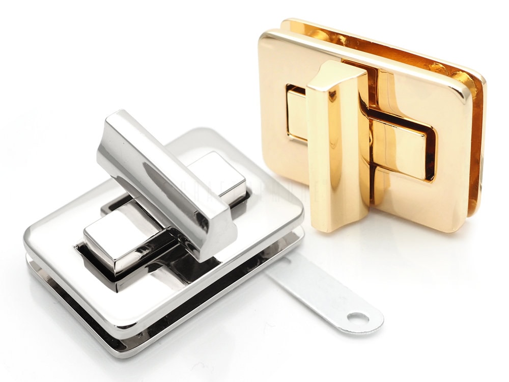1pc 1-1/2 Rectangle Twist Turn Locks Purse Closure Clasp - Etsy