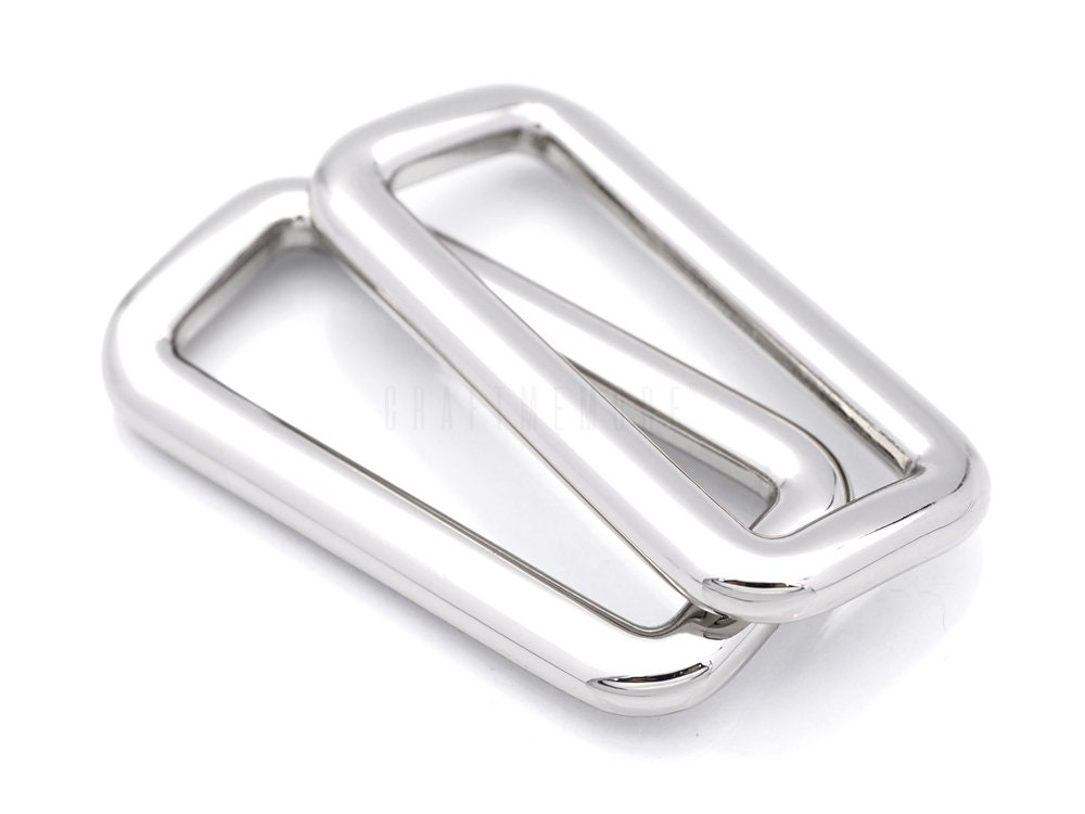 6pcs 1-1/2" Rectangular Ring Metal Loop Slide Buckle Purse Craft ...