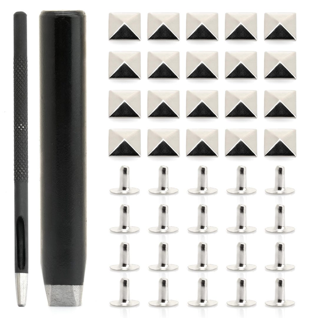 7mm 10mm Pyramid Rivet Setter Tool Kit | Spike Rivet Setting Tool With ...