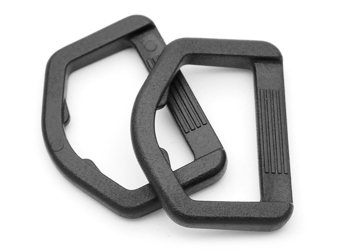 Plastic Flat D-ring Quality Black D Rings Loop for Belts Bags Purse ...