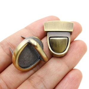 2sets 3/4 inch Tuck Lock Catch Purse Lock Purse Bag Lock | Etsy