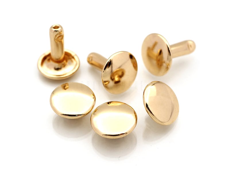 50 Sets 9mm Double Cap Rivets Round Rivet Fasteners for - Etsy