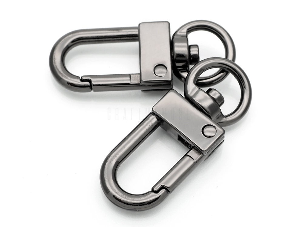 4pcs 3/8wide Push Gate Hooks Alloy Metal Swivel Snap | Etsy