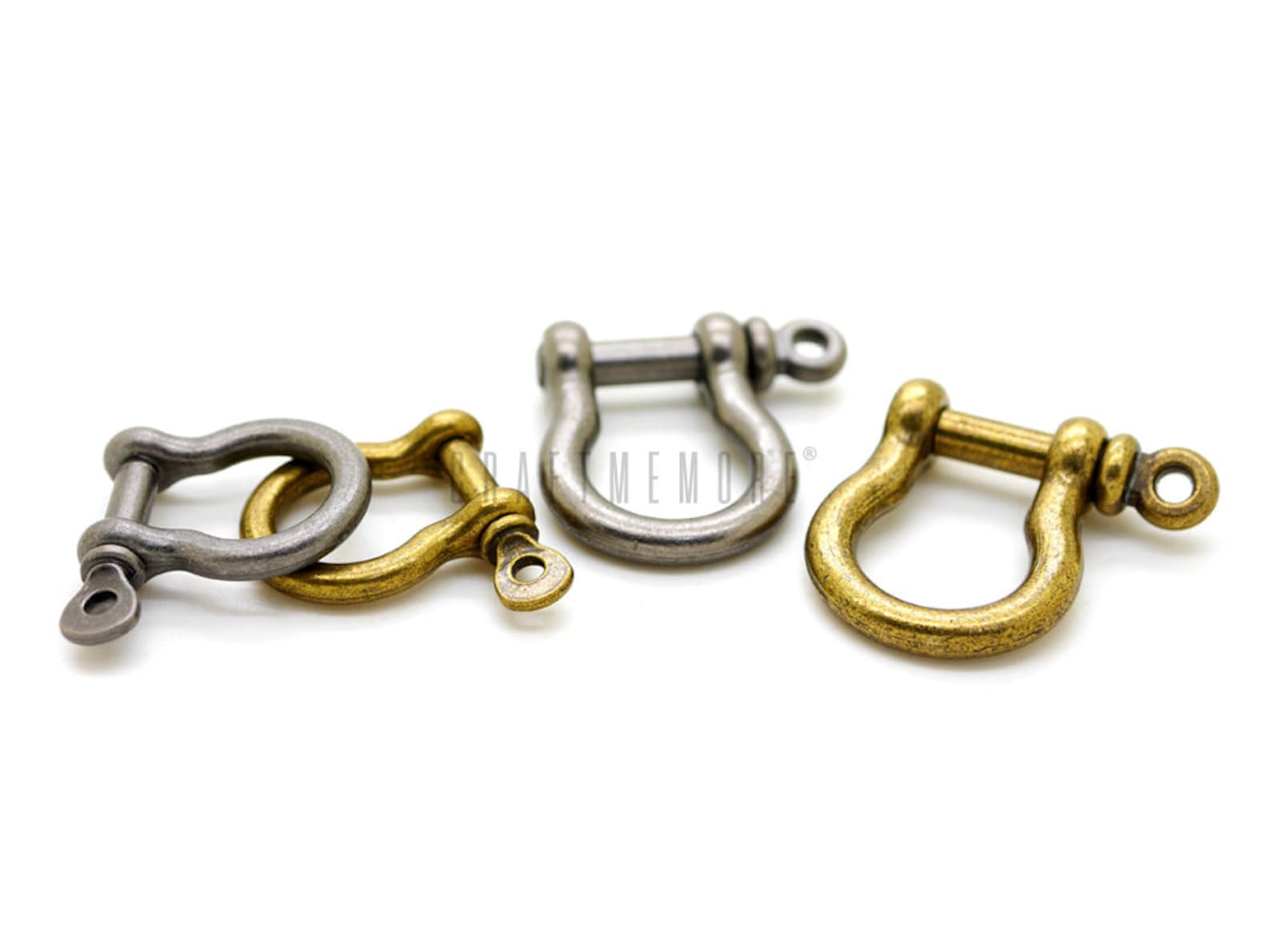 4pcs Shackle Screw Rings D-ring D Type Screw Pin Joint Connect for Key ...