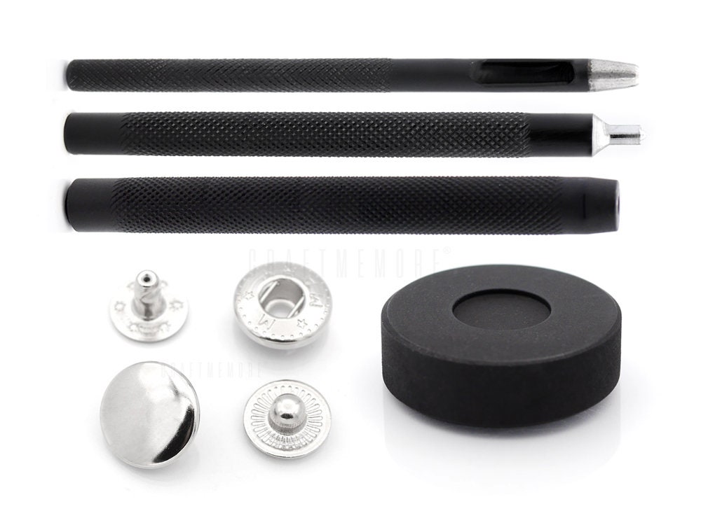 Snap Setter Fastener Kit Button Fixing Tool S-spring Socket Popper ...