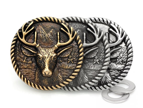 2pcs 1-3/8 Deer Moose Animal Screw Back Conchos Gaur - Etsy
