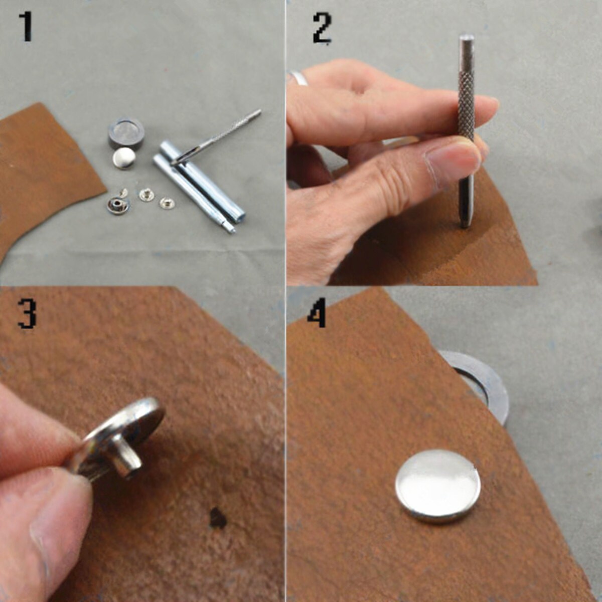 Snap Setter Fastener Kit Button Fixing Tool S-spring Socket Popper ...