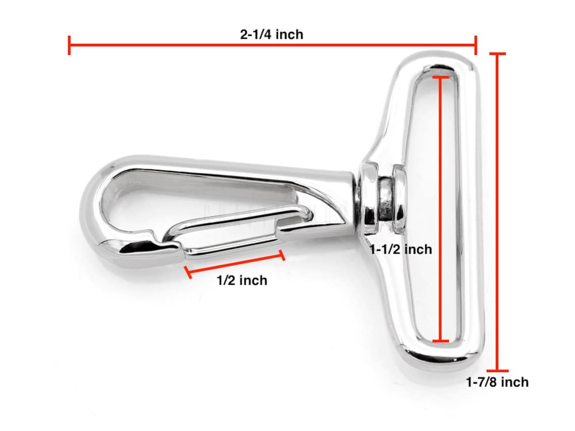 2pcs 1-1/2"wide Push Gate Snap Hooks Metal Swivel Lobster Claw Clasp Purse Hardware - Etsy