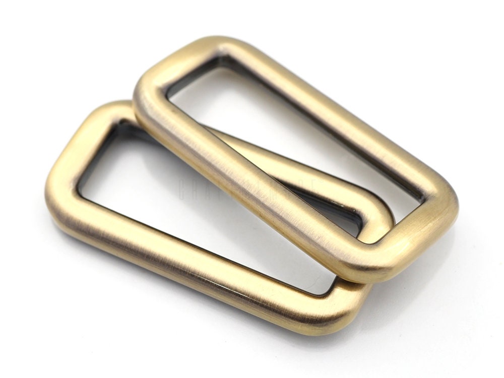 6pcs 1-1/2" Rectangular Ring Metal Loop Slide Buckle Purse Craft ...