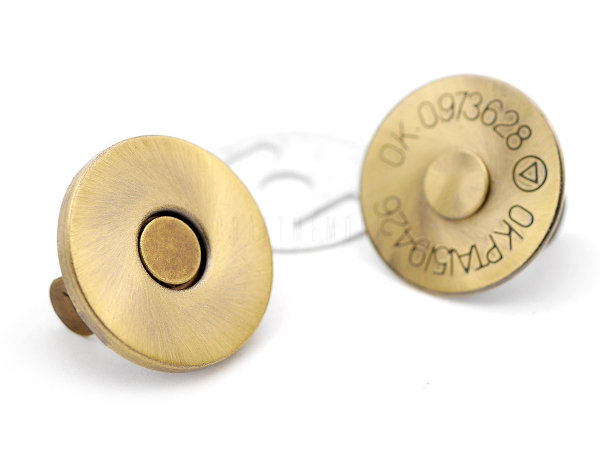 Thin Magnetic Snap Buttons Quality Strong Clasp for Purse Sewing ...