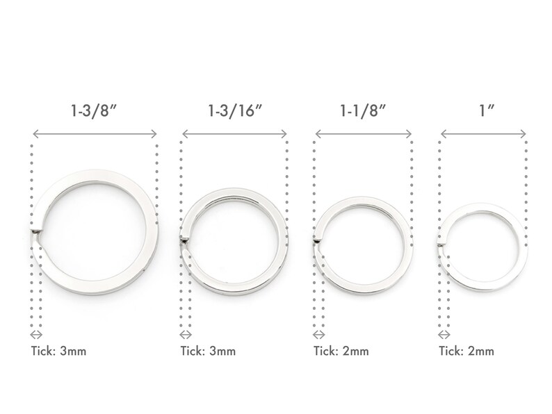 10pcs Split Rings Must-size Round Key Ring Loop Key Fob - Etsy