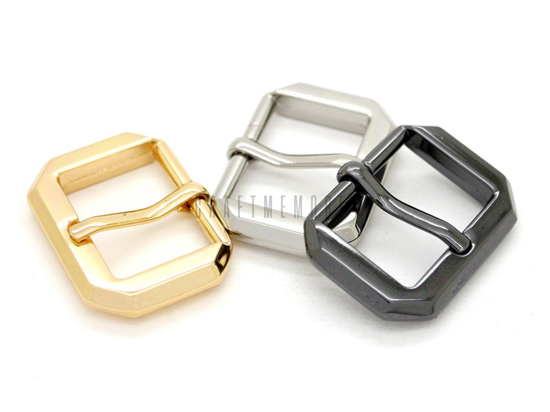 4pcs Octagon Belt Buckle Single Prong Strap Buckles Findings Purse ...