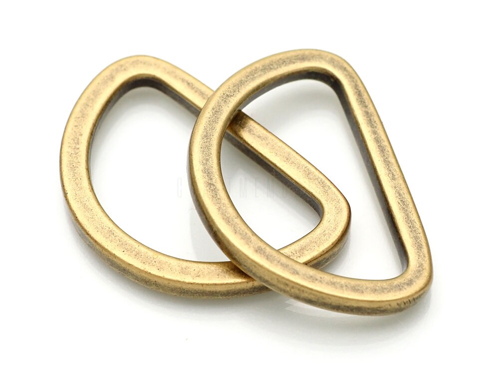 10pack 1 Flat Metal D-ring Purse Loop Flat Metal D-ring - Etsy