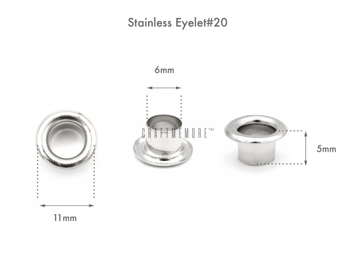 100pack Grommet Eyelet STAINLESS STEEL Multi Sizes Premium - Etsy
