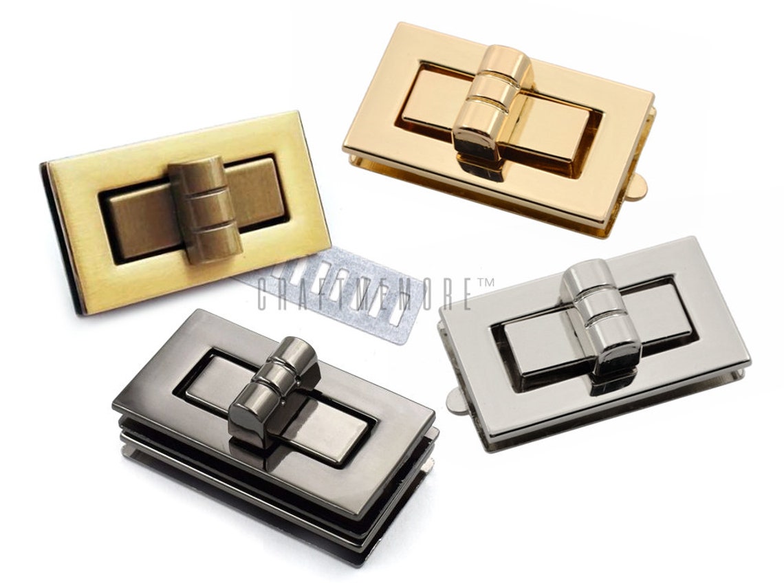 2sets 1-1/2inches Rectangle Twist Locks Purse Closure | Etsy