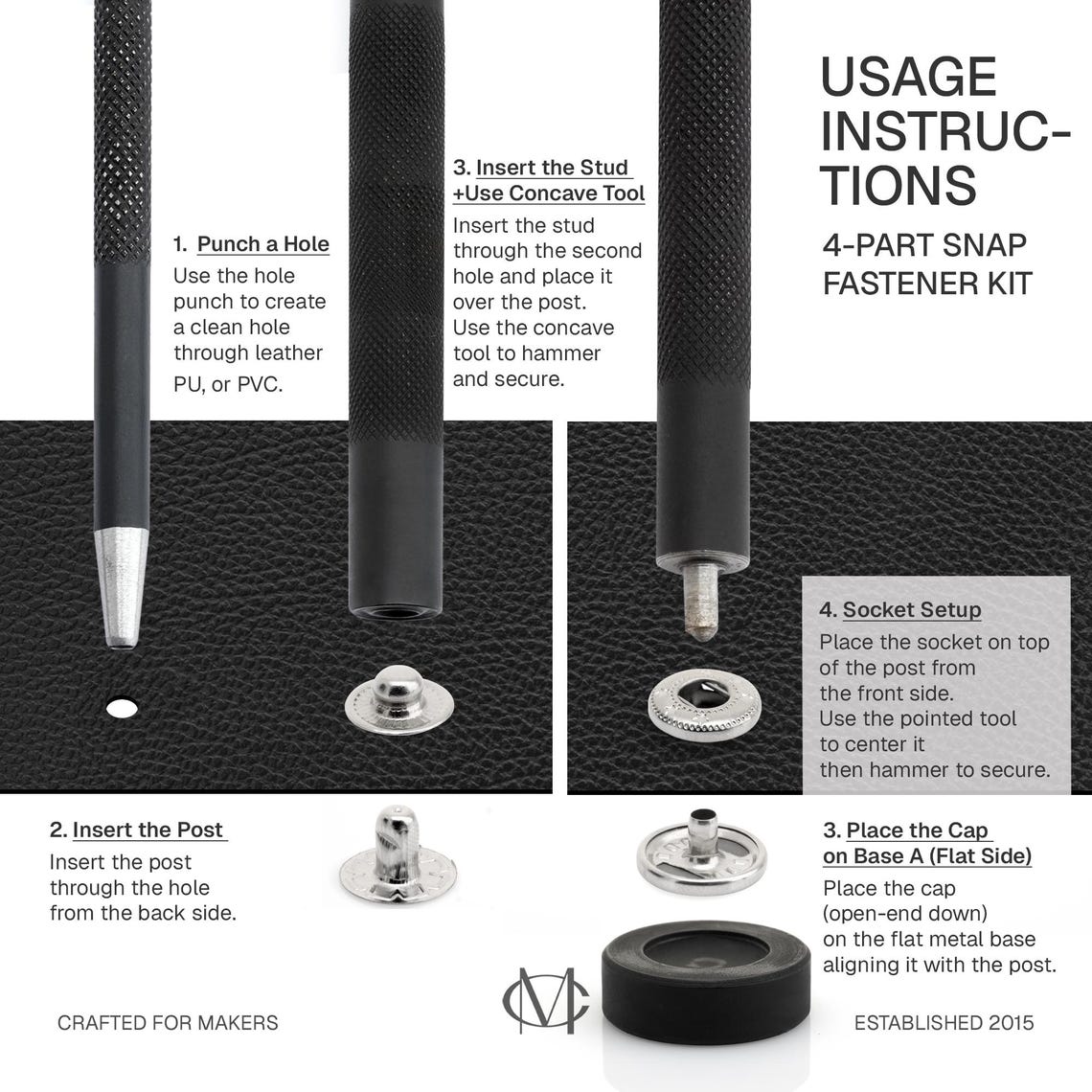 Snap Setter Kit | S-spring Popper Tool With Silver Snaps - Etsy