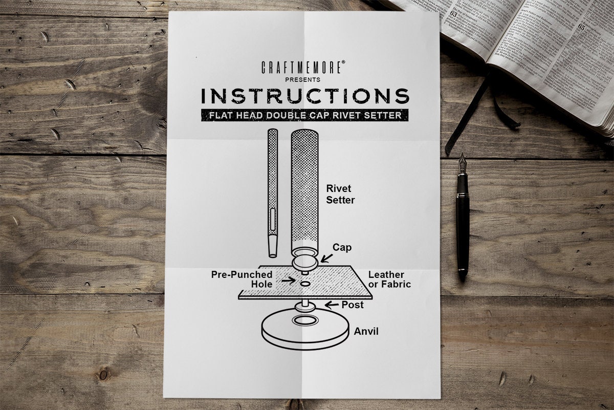 Rivet Setter for Double Cap Rivet Stud Rivet Setting Tool - Etsy