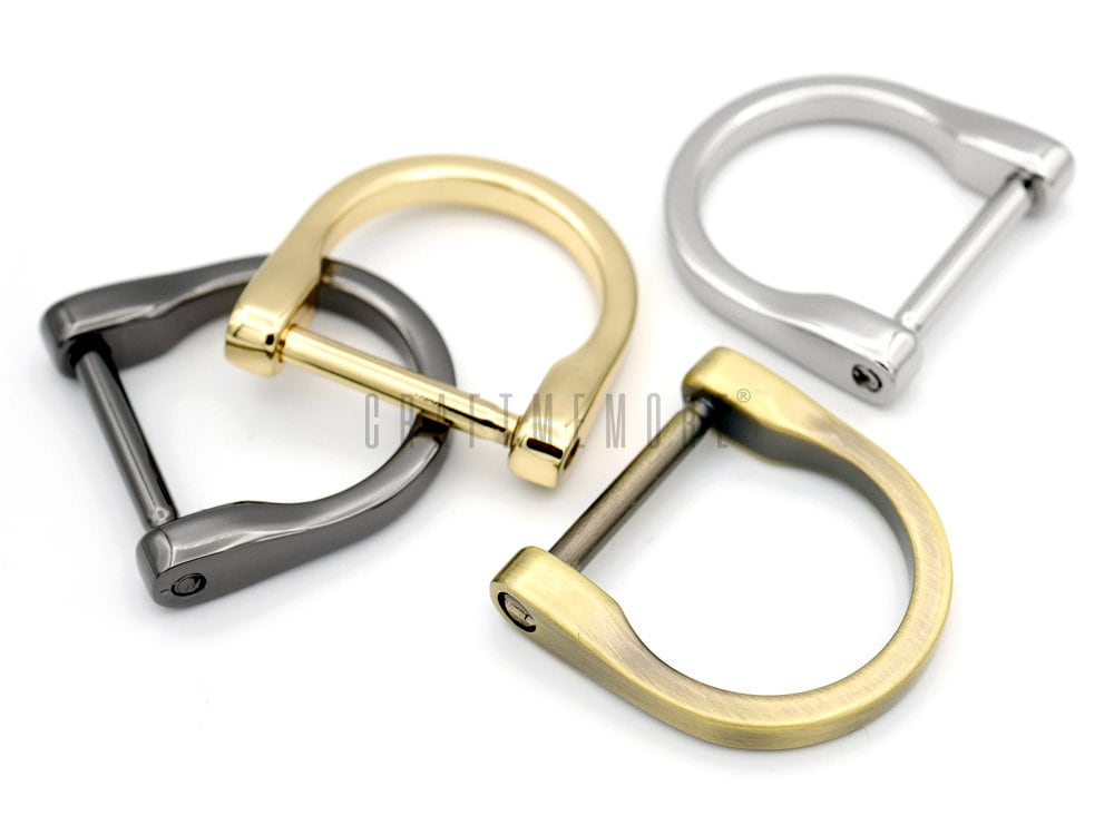 4pack 1 Inch D-rings, Screw -in Shackle Horseshoe U Shape D Ring Bets ...