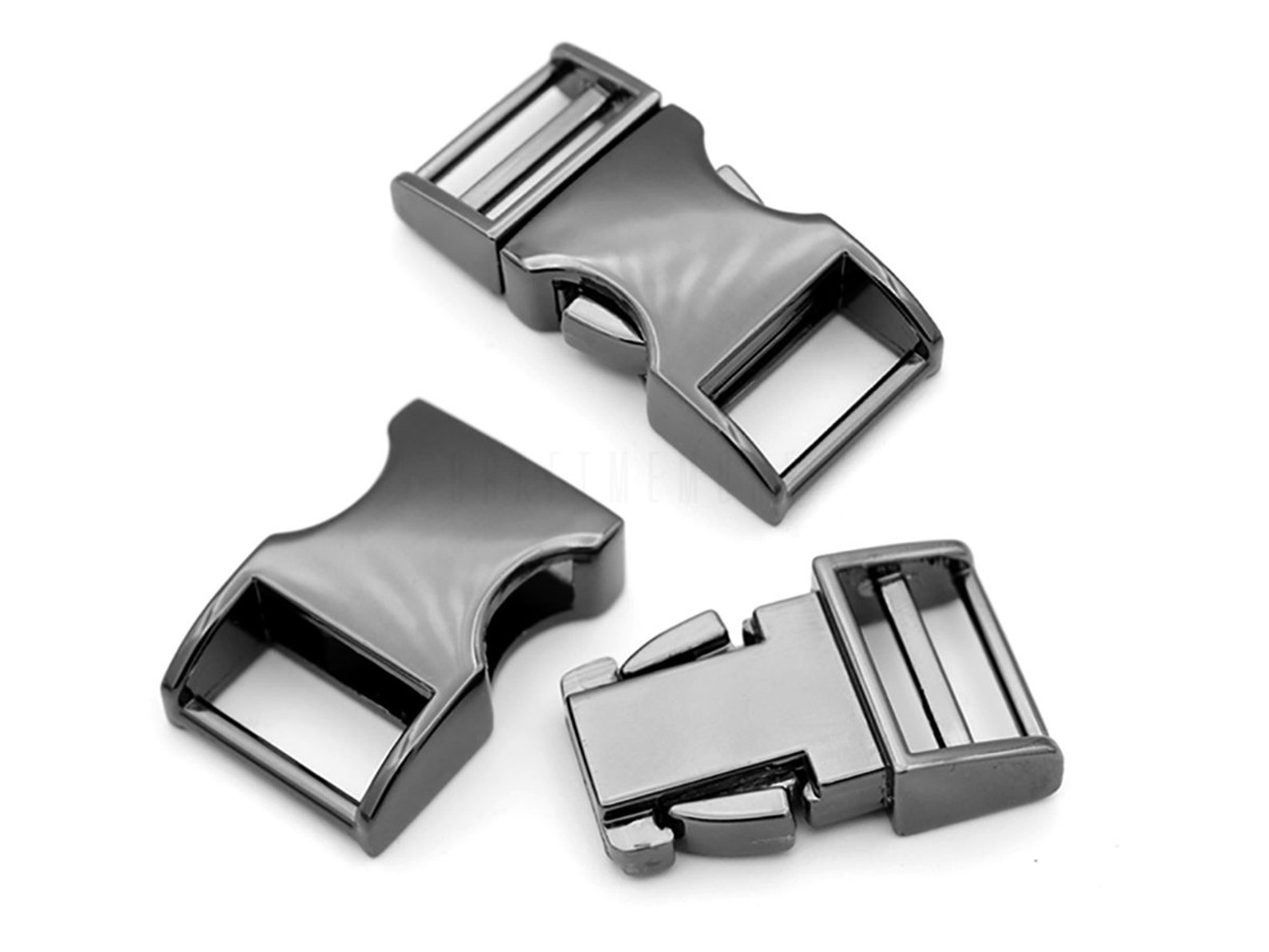 5pcs 1/2 Inch Metal Curved Side Release Buckle Clip Lock for Belt Strap ...