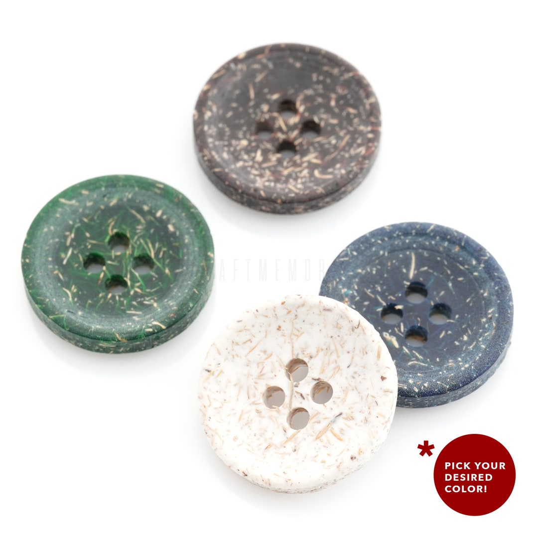 Sustainable 4 Holes Curve Buttons for Garment Sewing Shirt Recycle ...