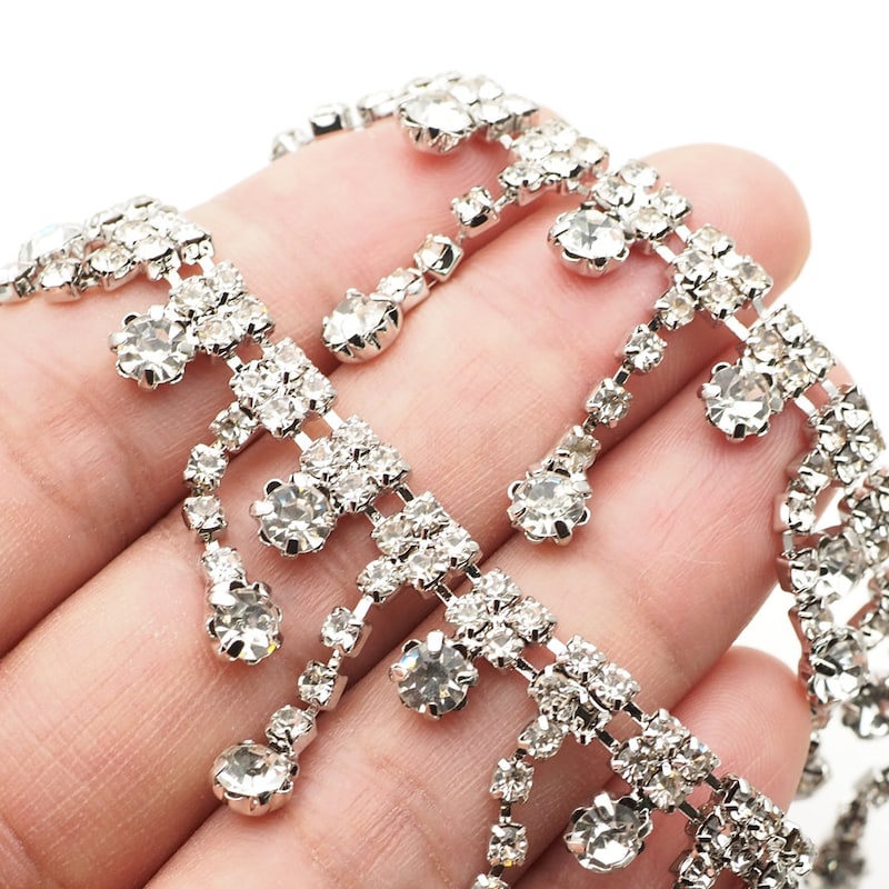 Rhinestone Chain - Etsy