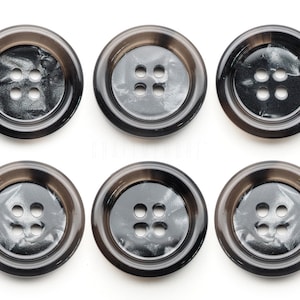 Tortoise Color Resin Buttons 4 Holes Double Layer Button for Garment ...