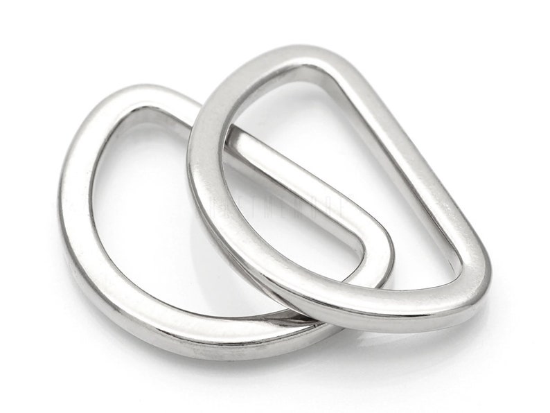 10pack 1 Flat Metal D-ring Purse Loop Flat Metal D-ring - Etsy
