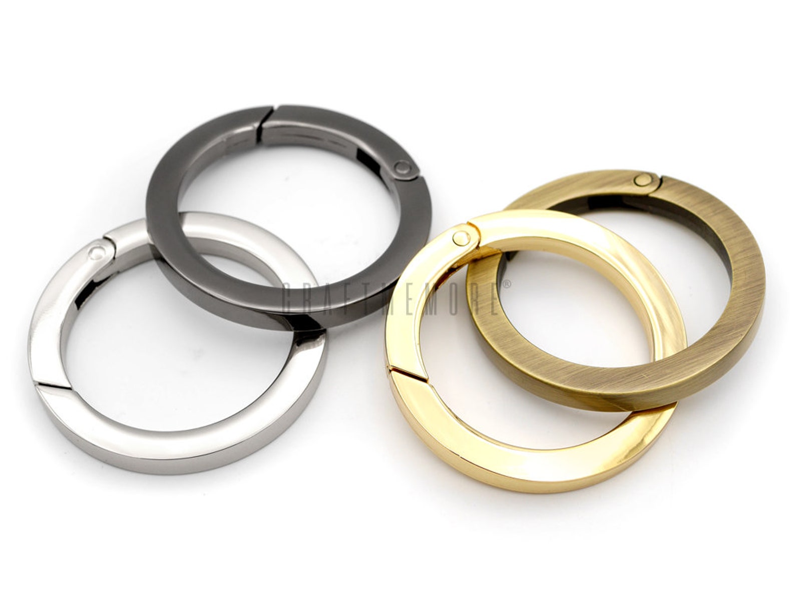 2pack Multi-size Flat Spring O-rings Snap Clip Hardware for - Etsy Canada