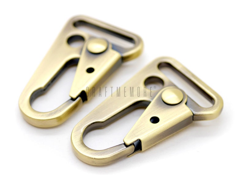 2pcs Metal Snap Hook Sling Clip Spring Gate Quick Release Carabiner ...