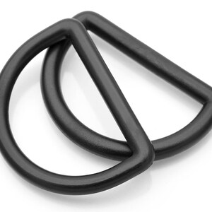 Plastic D-ring Quality Black D Rings Loop for Belts Bags Purse Handle ...