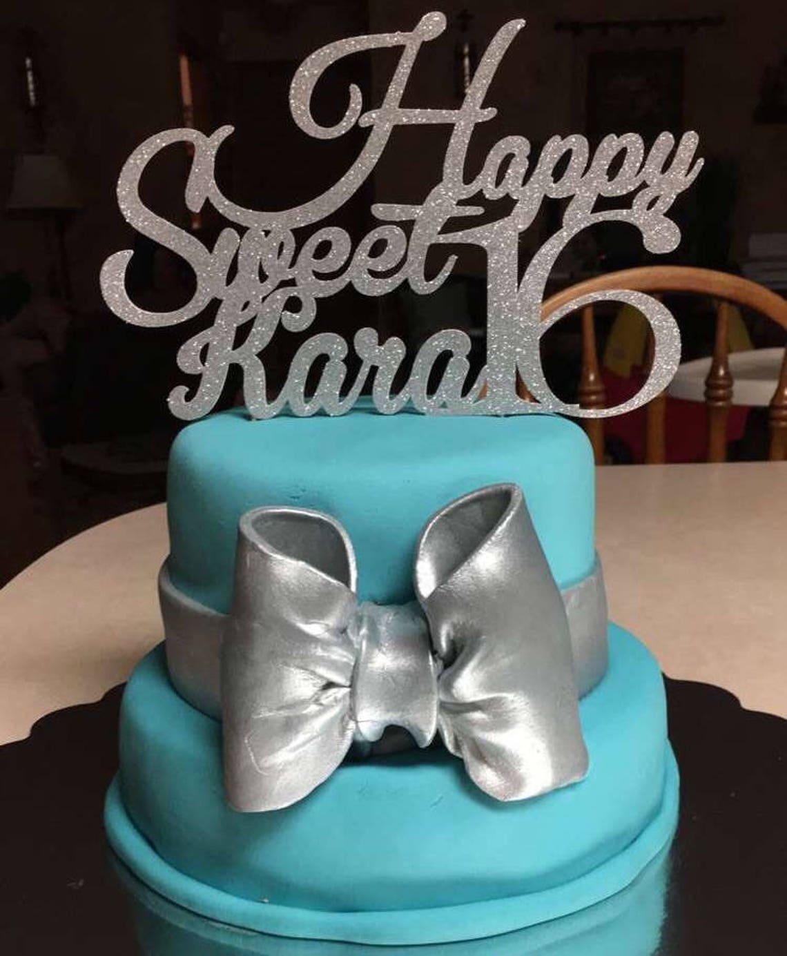 Cake Topper Sweet 16 Birthday Cake Topper Sweet Sixteen Cake | Etsy