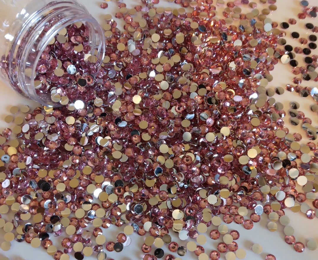 Bulk. Pink 4 or 5mm Rhinestonesnon Hot Fix - Etsy