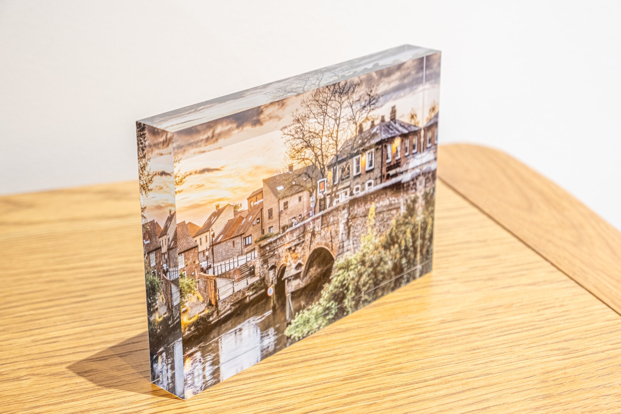 Norwich City Paperweight Resin, Norfolk Sunset Print, Desk Accessories ...