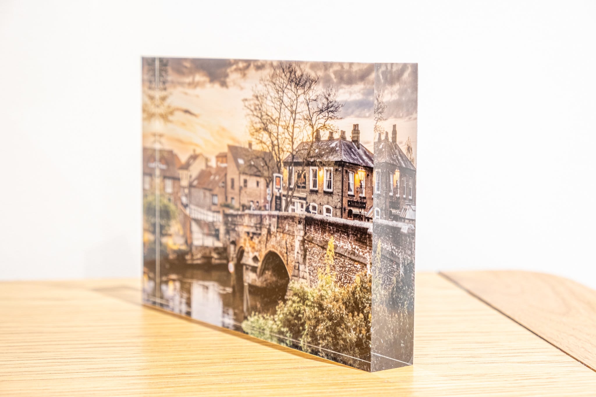 Norwich City Paperweight Resin, Norfolk Sunset Print, Desk Accessories ...