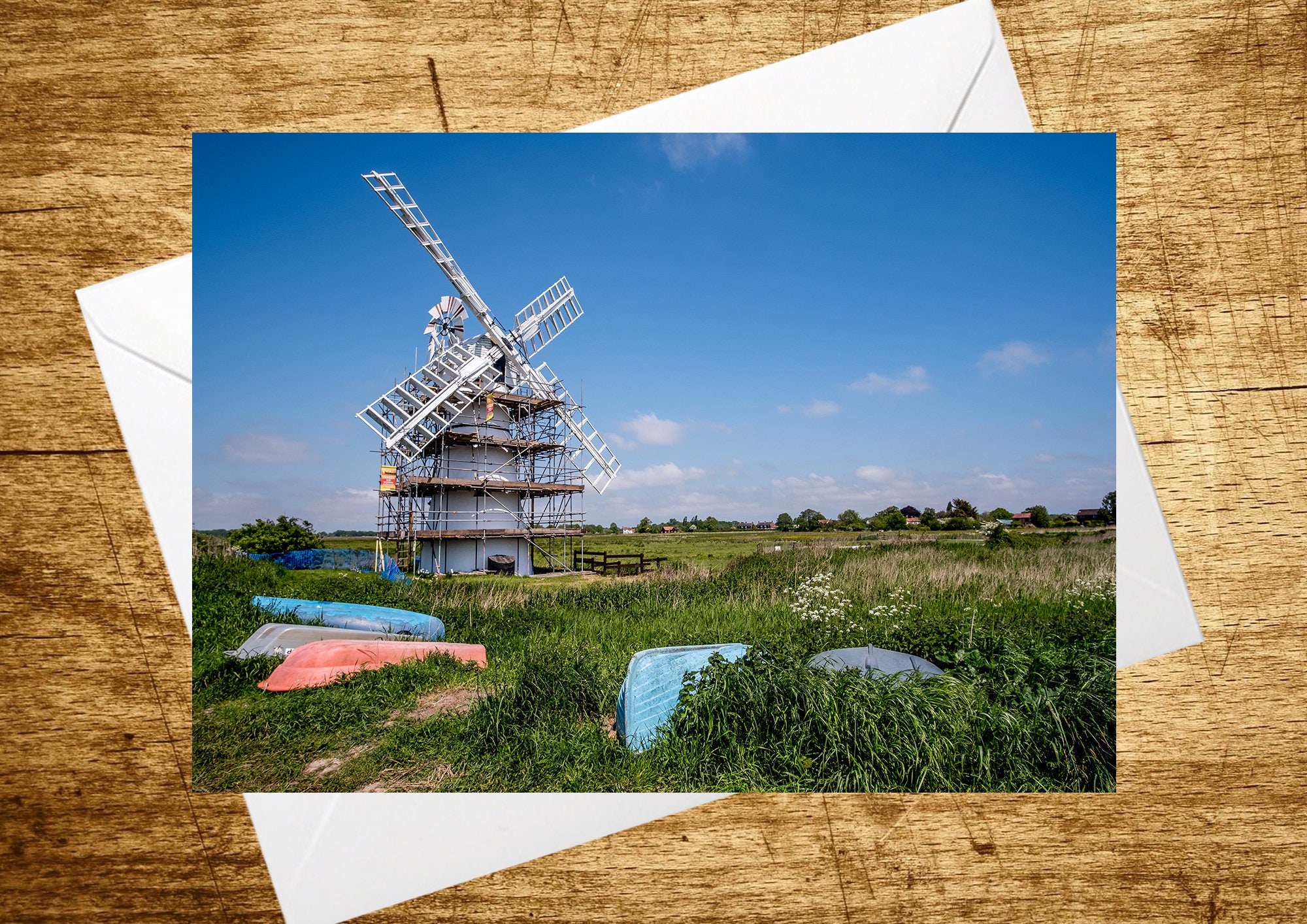 A5 Blank Birthday Greeting Card Norfolk Broads Thurne Windmill - Etsy